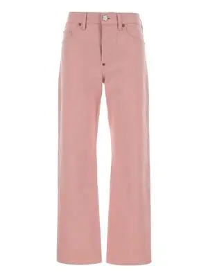 Kenzo Straight Leg Denim Jeans - Pink