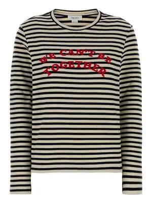 Alexander McQueen Embroidered Stretch Cotton T-shirt - Multicolor