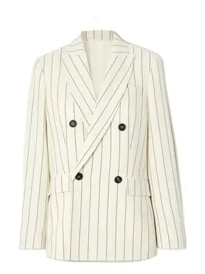 Brunello Cucinelli Wool Blazer - White