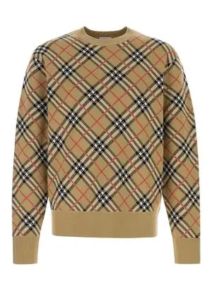 Burberry BURBERRY Gregory Schk Checked Knit Pullover Multicolor