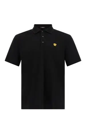 Versace Medusa' Polo Shirt - Black