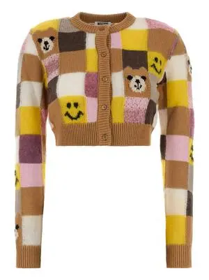 Moschino Embroidered Nylon Blend Cardigan - Multicolor