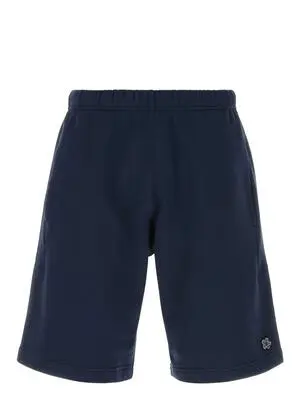 Kenzo Navy Cotton Bermuda Shorts - Blue