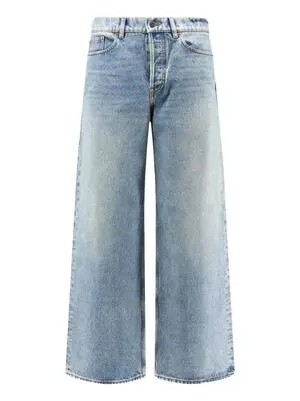 GOLDEN GOOSE Wide Leg Jeans - Multicolor