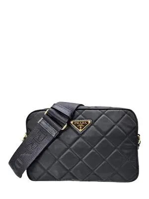 Prada Quilted Nylon Camera Bag - Black
