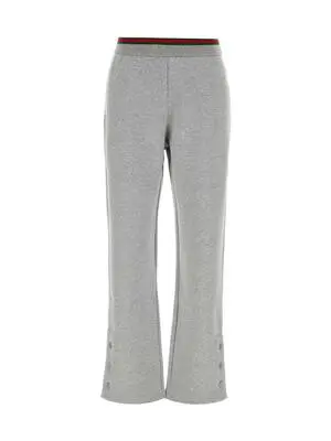 Gucci Grey Cotton Blend Joggers - Gray