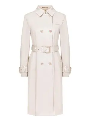 Herno Cotton Trench Coat - White