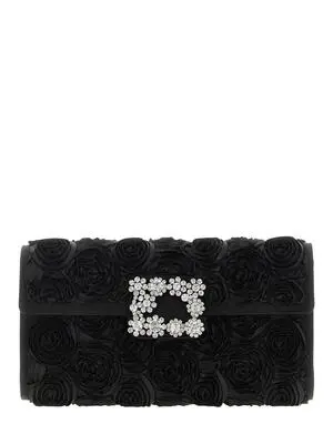 ROGER VIVIER Efflorescence' Clutch - Black