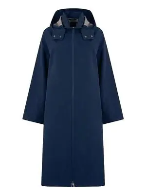 Herno Long Trench Coat - Blue
