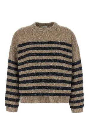 BRUNELLO CUCINELLI Brunello Cucinelli Women 'Dazzling Stripes' Sweater