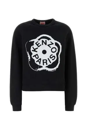 Kenzo Kenzo Women Black Cotton Sweatshirt Black