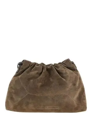 Brunello Cucinelli BRUNELLO CUCINELLI Suede Pouch Brown