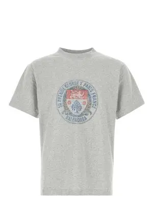 Balenciaga Grey Cotton T-shirt - Gray