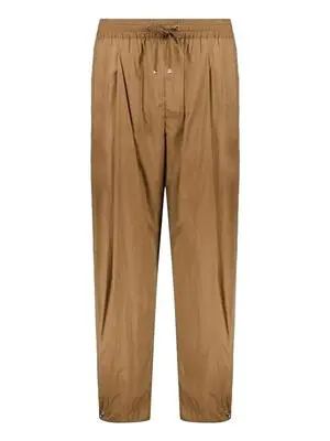 Herno Drawstring Elastic Waist Pants - Brown