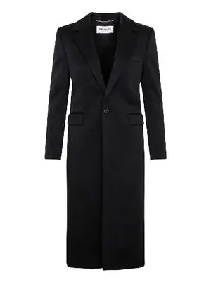 Saint Laurent Satin Coat - Black