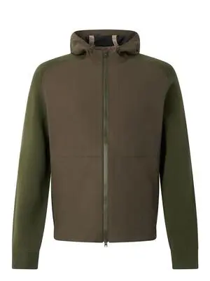 Herno HERNO Panelled Hooded Jacket Green