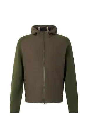 Herno Panelled Hooded Jacket - Green