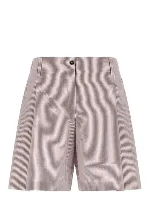 Brunello Cucinelli Striped Baggy Shorts - Multicolor