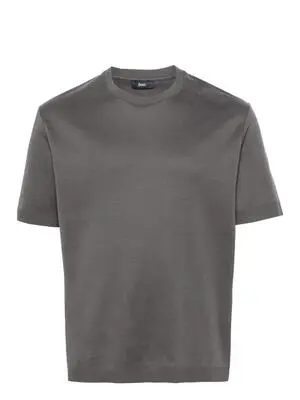 Herno Herno Silk Blend  T-Shirt Men Gray