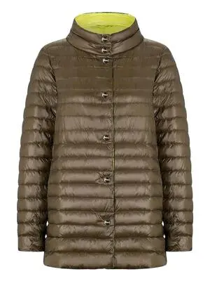 Herno HERNO Ultralight Reversible A-Line Down Coat Green