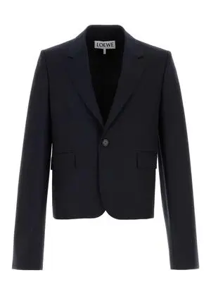 Loewe Midnight Wool Blazer - Blue