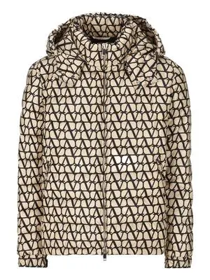 Valentino Garavani Toile Iconographe Down Jacket - Cream
