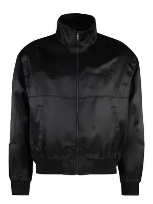 Saint Laurent Embroidered Bomber Jacket - Black