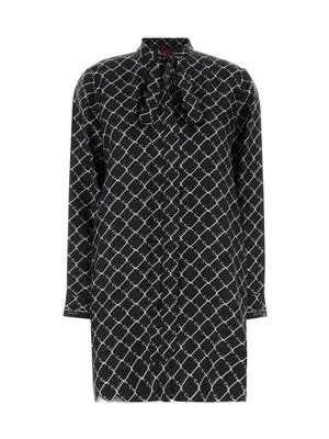 Gucci Printed Silk Mini Dress - Multicolor