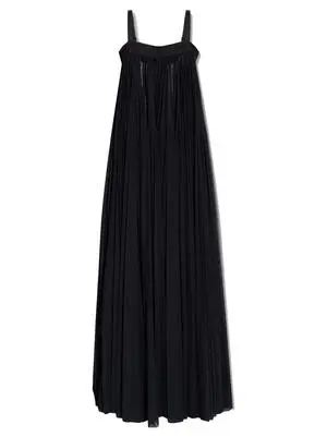 Dolce & Gabbana Maxi Pleated Dress - Black