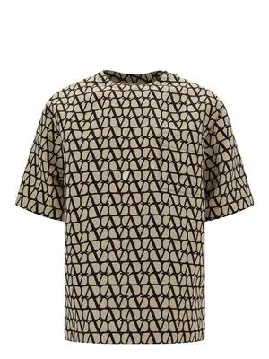 Valentino Garavani Valentino Iconographe Crewneck T-Shirt Men Brown