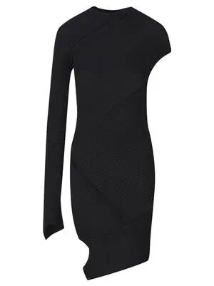 Balenciaga Spiral Mini Dress - Black