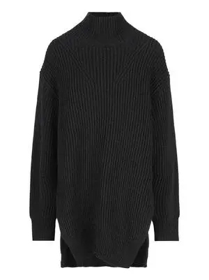 JIL SANDER Long Turtleneck Sweater - Black