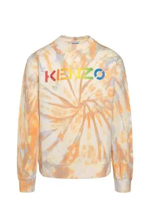 Kenzo Cotton Logo Sweatshirt - Orange