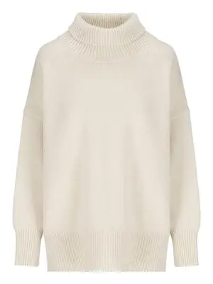 Chloé Cashmere Turtleneck Sweater - White