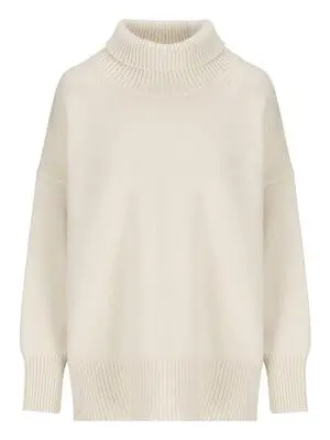 Chloé Cashmere Turtleneck Sweater - White