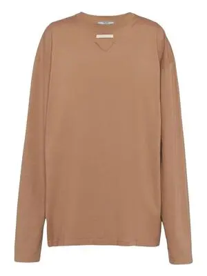Prada Cotton Patch T-shirt - Brown