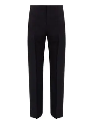 FERRAGAMO Cotton And Silk Pants - Blue