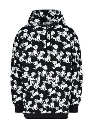 Celine Hooded Sweatshirt - Black