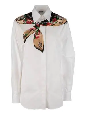 Moschino Floral Print Long Sleeve Shirt - Multicolor