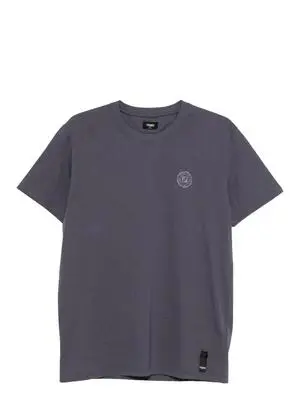 Fendi Ff Postcards Logo Print Cotton T-shirt - Blue