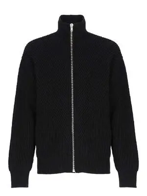 JIL SANDER Mohair Cardigan - Black