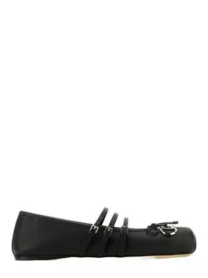 Gucci Leather Ballerinas - Black