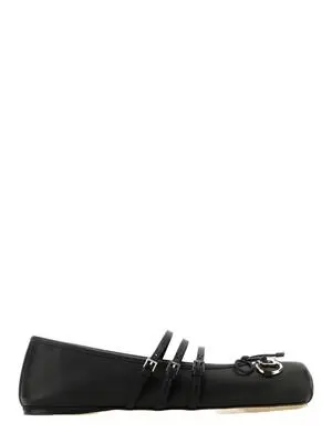 Gucci Leather Ballerinas - Black