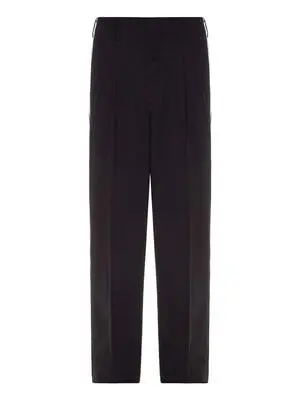 Dolce & Gabbana Side Stripe Pleat Trousers - Black
