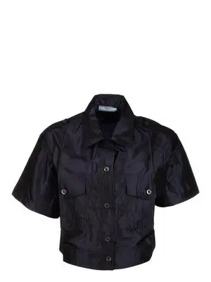 Prada Short Sleeve Button Up Shirt - Multicolor