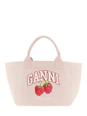 GANNI Medium 'raspberry' Shopping Bag - Pink