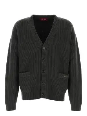 Gucci Wool Blend Cardigan - Gray