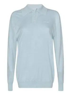 Miu Miu Cashmere Polo - Blue