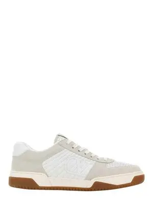 Valentino Garavani Two-tone Leather And Suede Sparry Sneakers - Multicolor