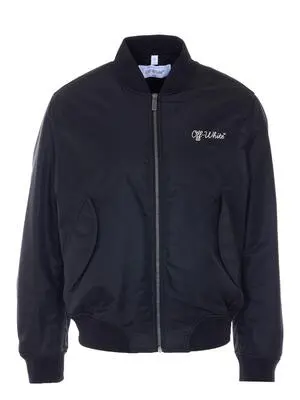 Off-White Varsity Bomber Jacket - Black